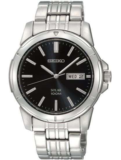 Seiko Solar Silver/Black SNE093P1 - RIP